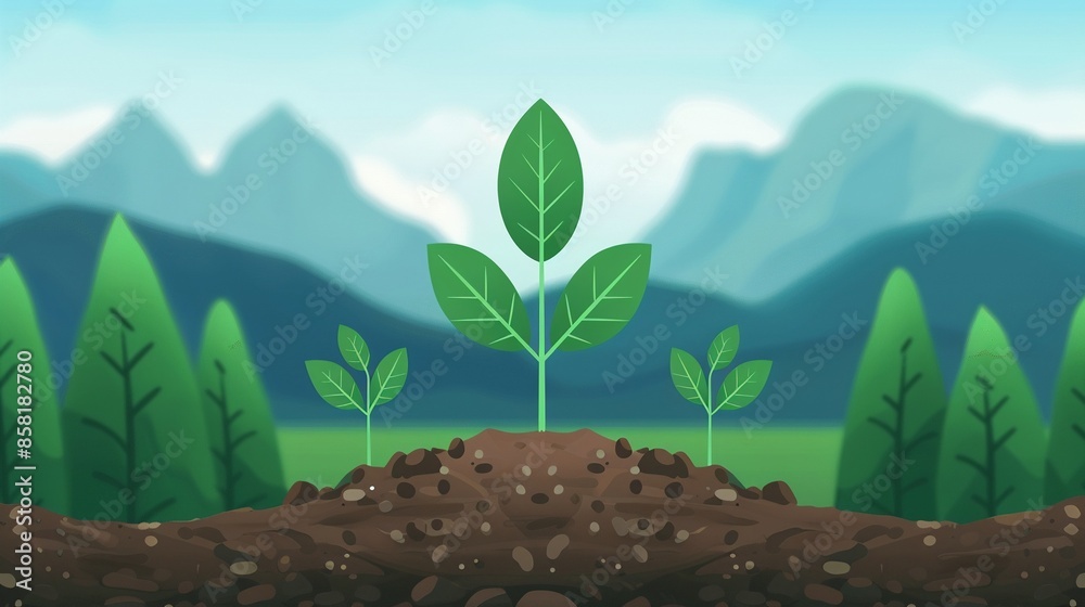 Illustration showing the relationship between population growth and ...