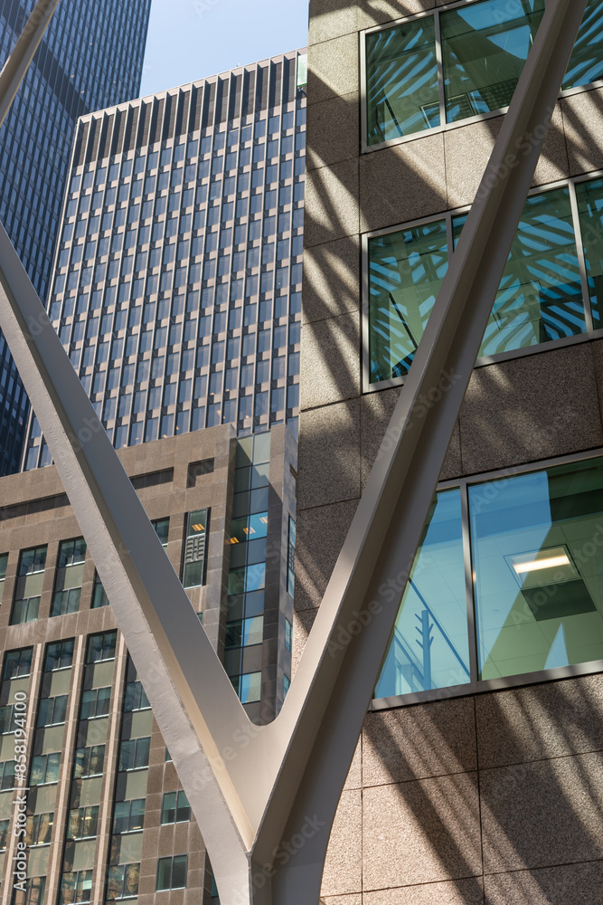 office buildings in downtown Toronto, Canada (photograph taken outside ...