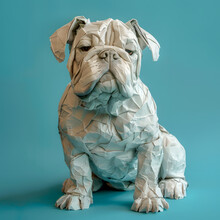 Cute Dog On Crumpled Paper Free Stock Photo - Public Domain Pictures