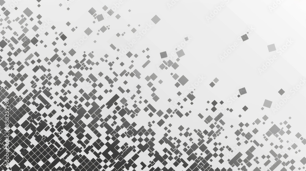 Pixel mosaic. Pixelated pattern, dispersion grayscale background ...