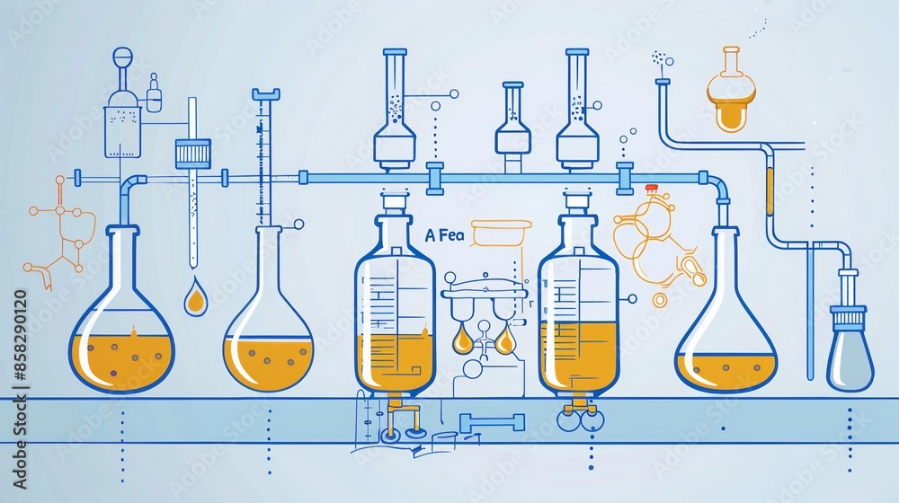 A diagram illustrating the process of neutralization, with a base and ...