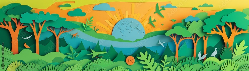 Paper cut design of the Sustainable Development Goals (SDGs) promoting ...