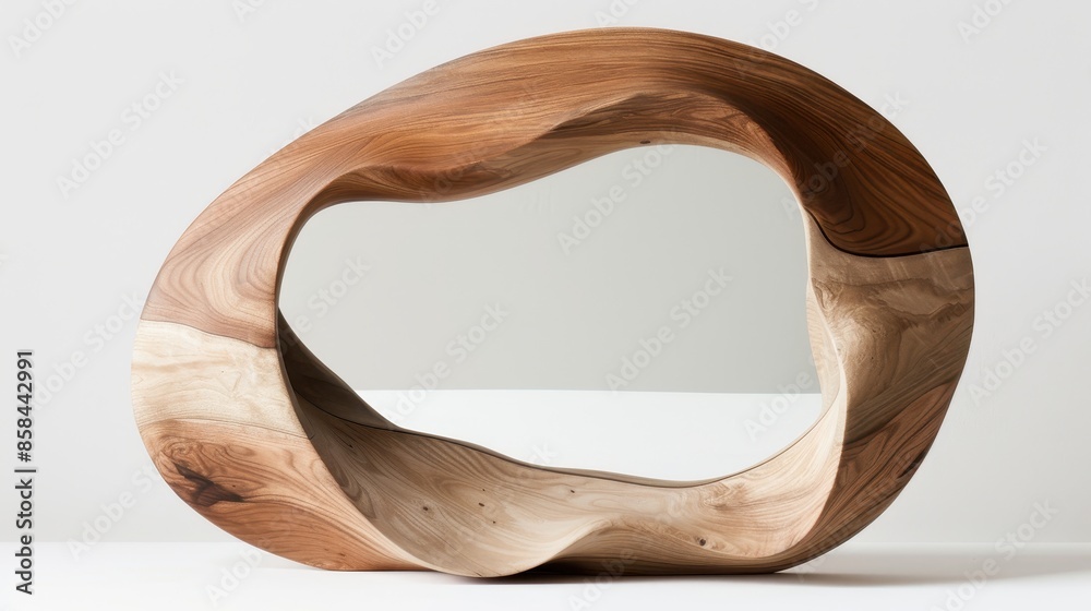 rustic mahogany mirror with natural wood grain texture from polyhaven ...