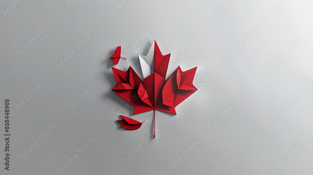 Stylish logo for Canada National Day, incorporating a graphic Canadian ...