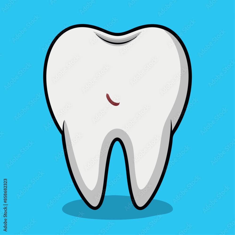 Tooth clipart cartoon Illustration drawing Stock Vector | Adobe Stock