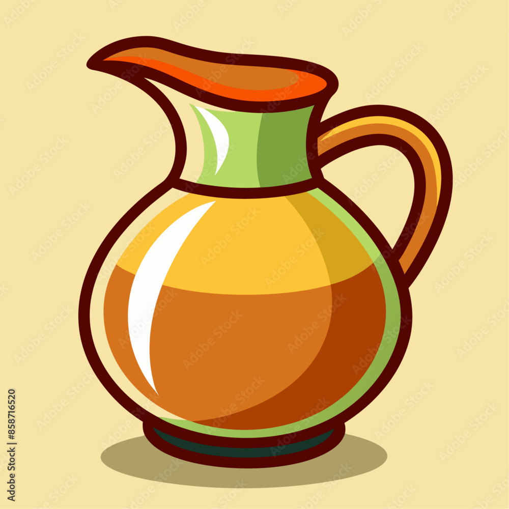 Jug clipart cartoon Illustration drawing Stock Vector | Adobe Stock