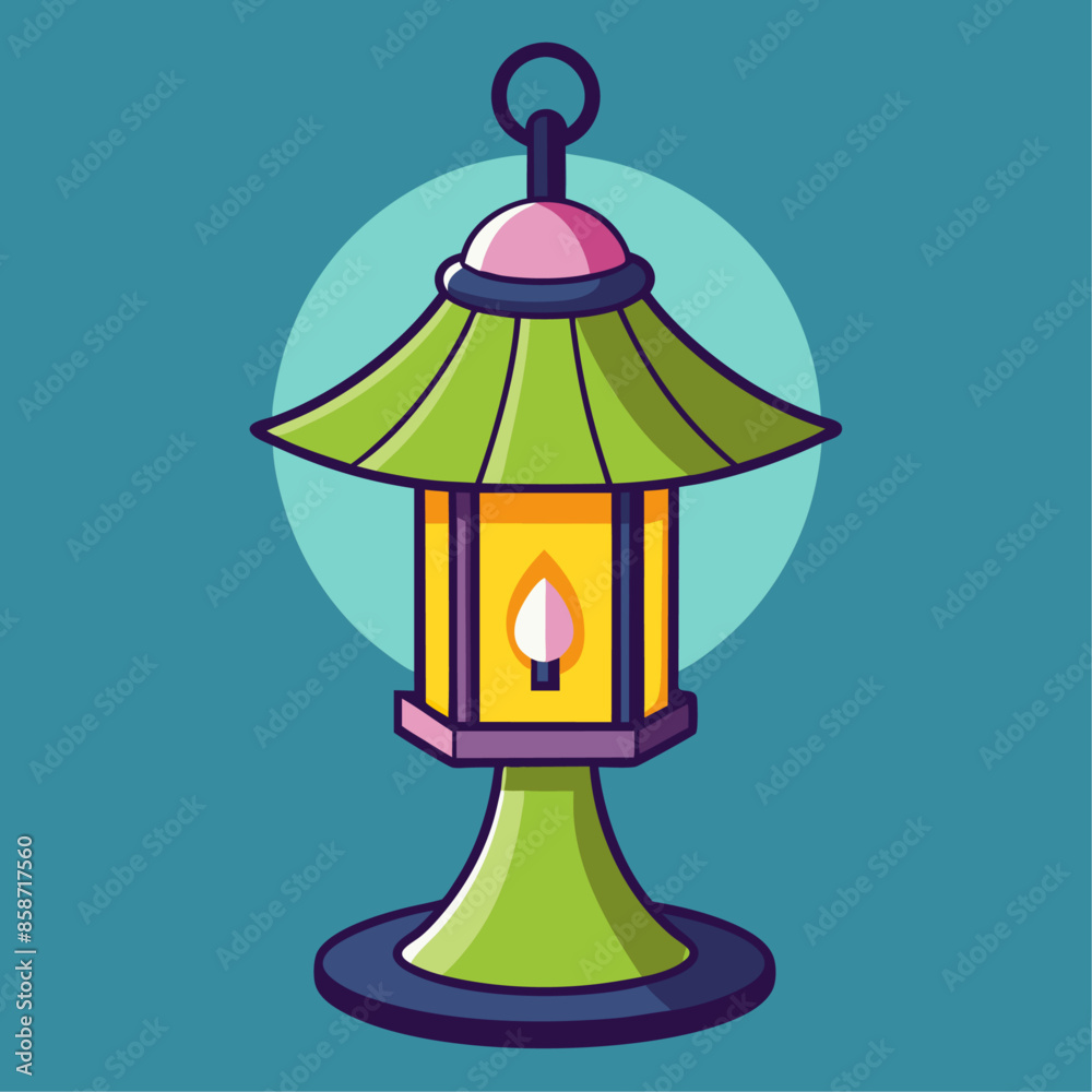 Lamp clipart cartoon Illustration drawing Stock Vector | Adobe Stock