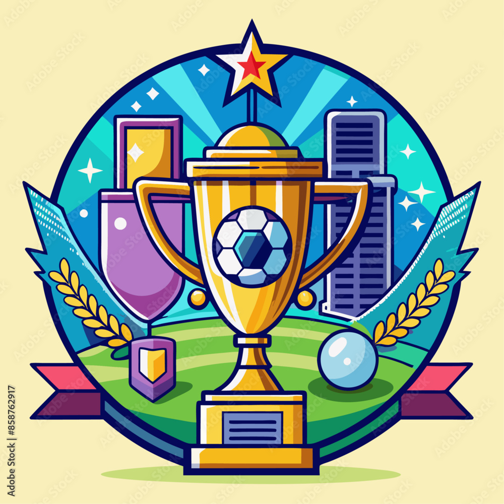 Cup tournament clipart cartoon Illustration drawing Stock Vector ...