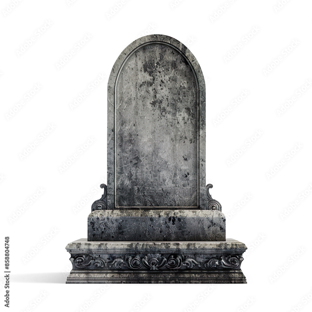 Open Grave with Gravestone on Transparent Background Stock Photo ...