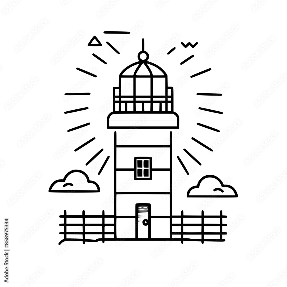 Lighthouse icon, Lighthouse outline, Lighthouse vector, ocean svg ...