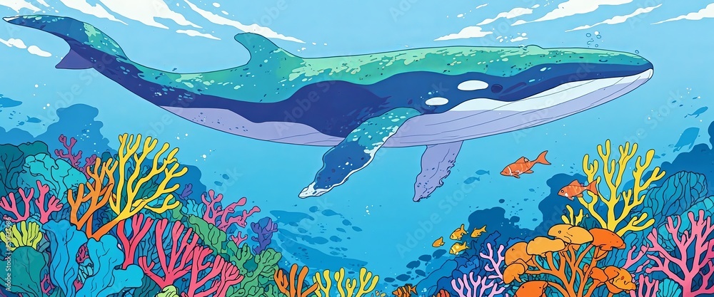 Dive into the captivating world beneath the waves with a fun color by ...