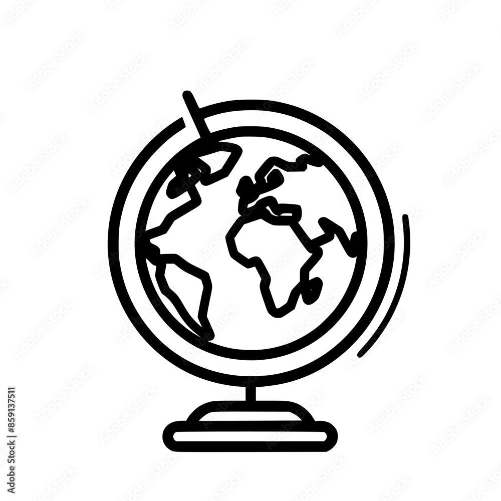 Vector de Stock globe icon, Globe SVG, Travel SVG, Adventure svg file ...