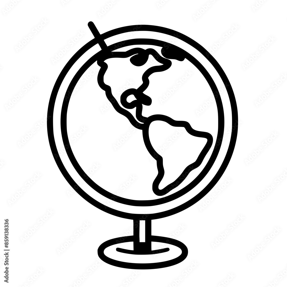 Vector de Stock globe icon, Globe SVG, Travel SVG, Adventure svg file ...