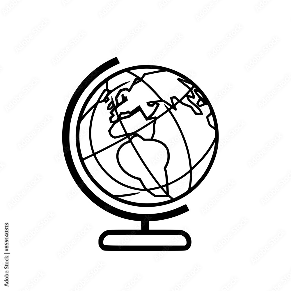 Image vectorielle Stock globe icon, globe svg, travel svg, adventure ...