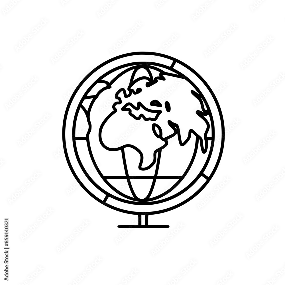 Vector de Stock globe icon, globe svg, travel svg, adventure svg file ...