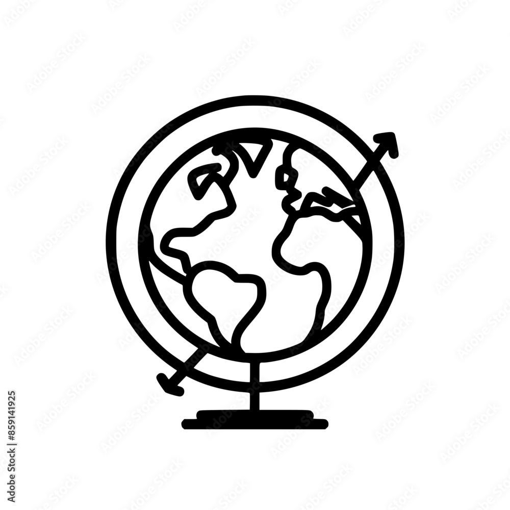 Image vectorielle Stock globe icon, globe svg, travel svg, adventure ...