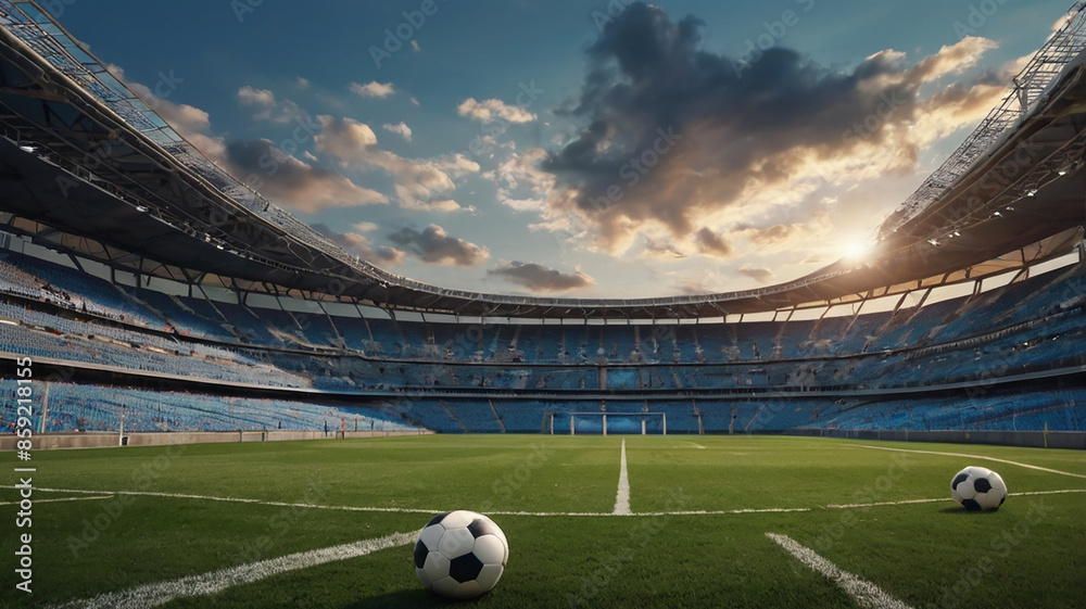 Soccer football stadium background 4k Stock Photo | Adobe Stock