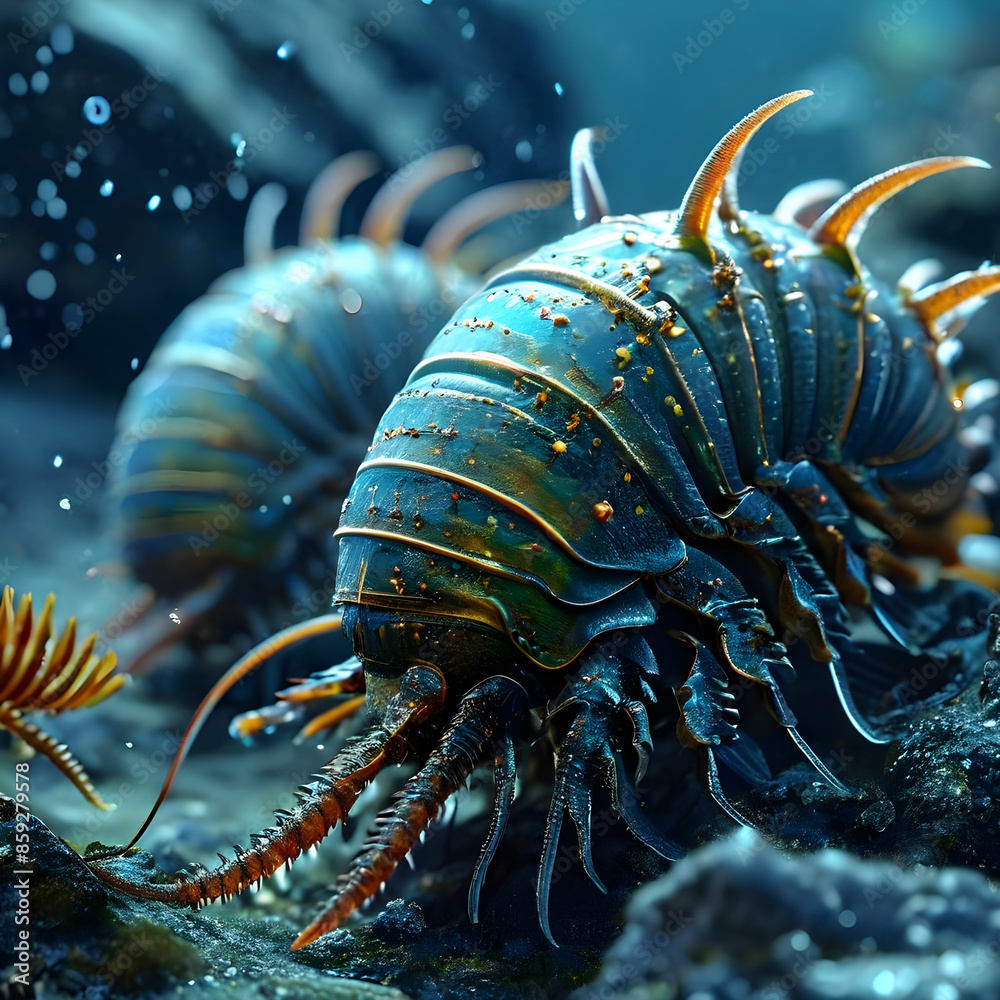 Creatures that appeared in the Cambrian period, such as trilobites or ...
