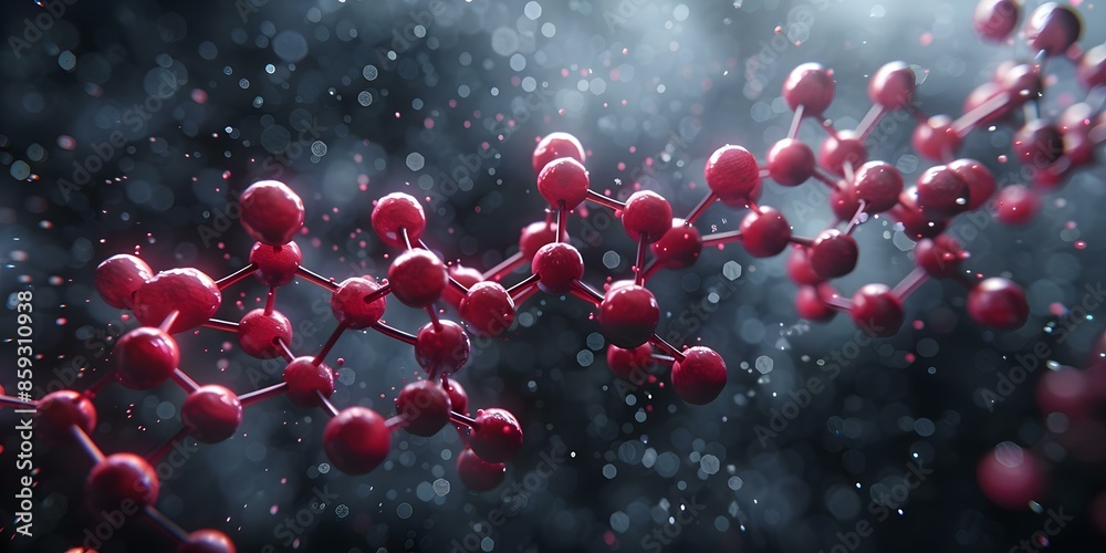3D model of creatinine molecule a breakdown product of creatine ...