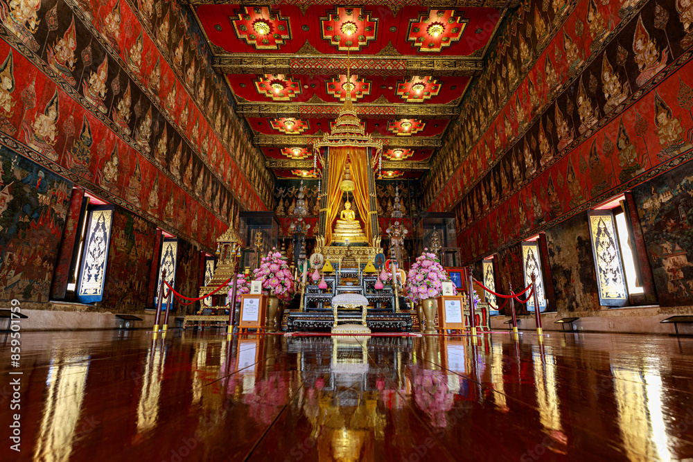 Bangkok, Thailand - April 12, 2024: Buddha Sihing statue inside the ...