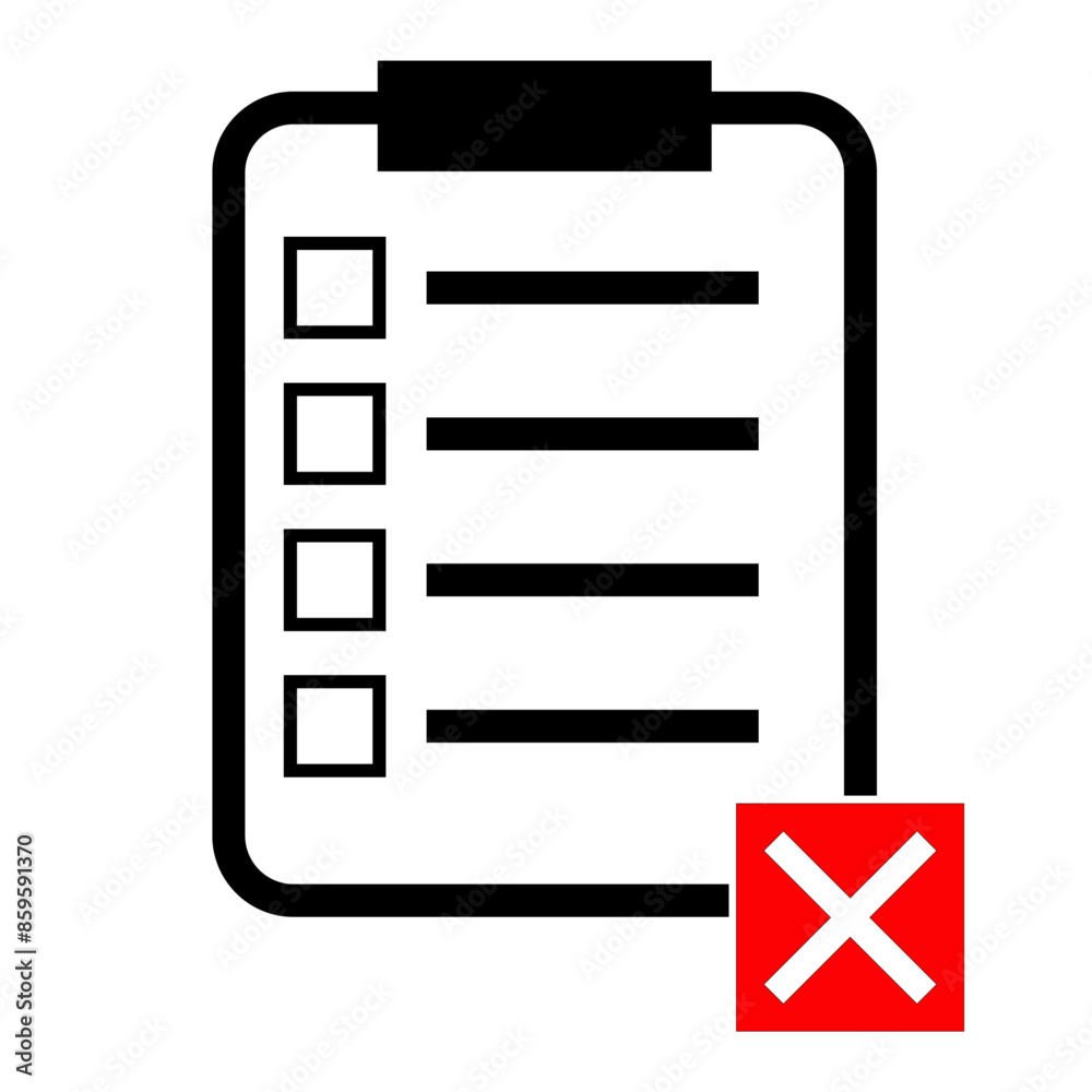 Logo document non conforme. Stock Vector | Adobe Stock