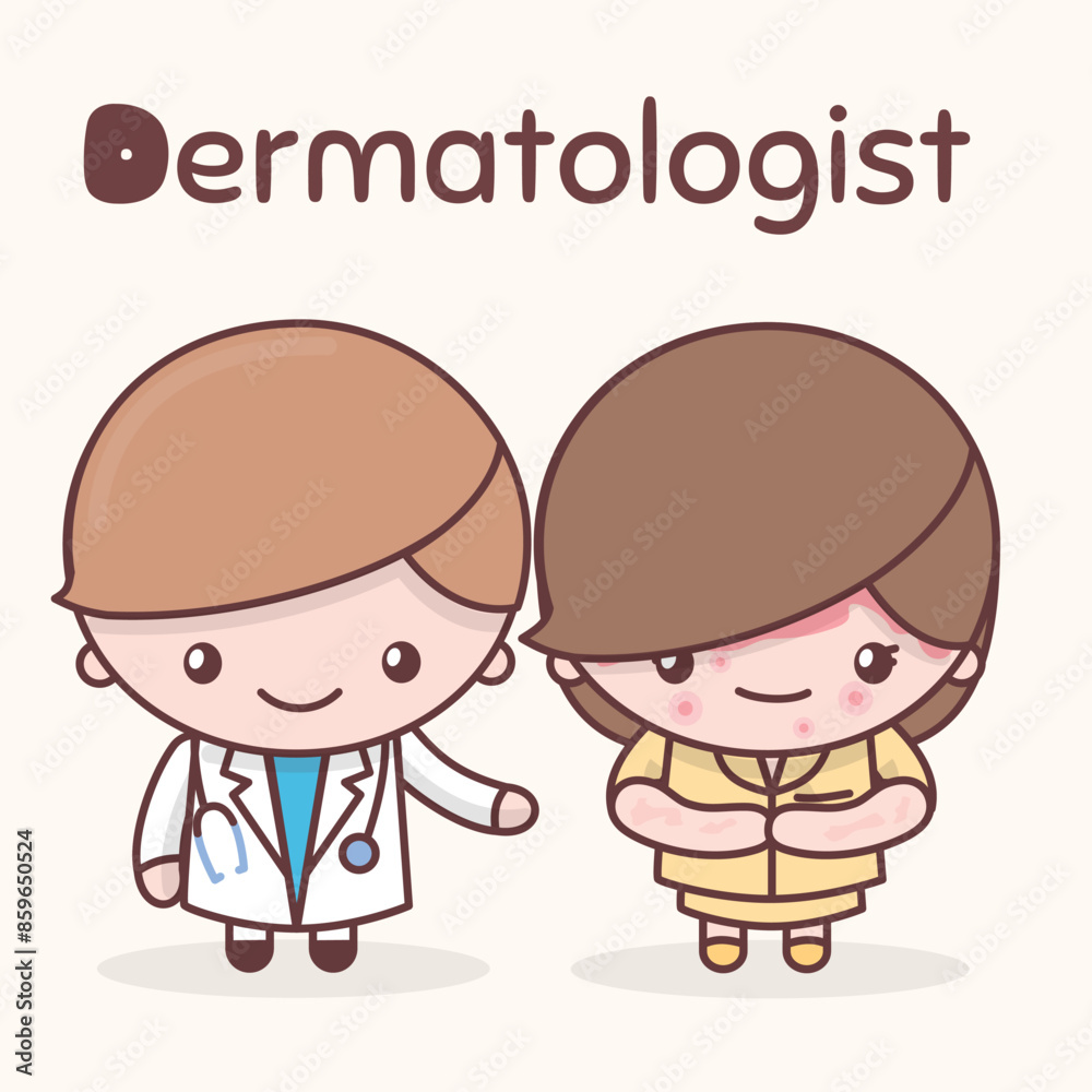Cute chibi kawaii characters. Alphabet professions. The Letter D ...