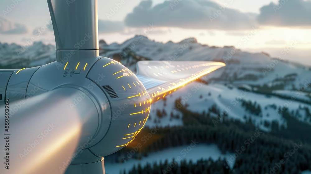 Advanced wind turbine blade with embedded sensors and energyharvesting ...