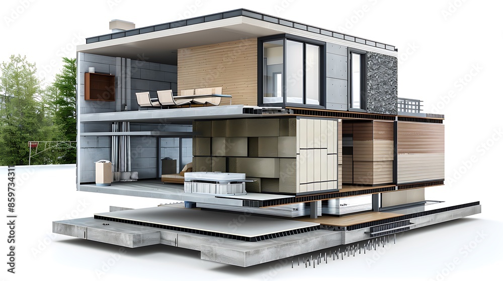 detailed cross-section of a home showing the layers behind fiber cement ...