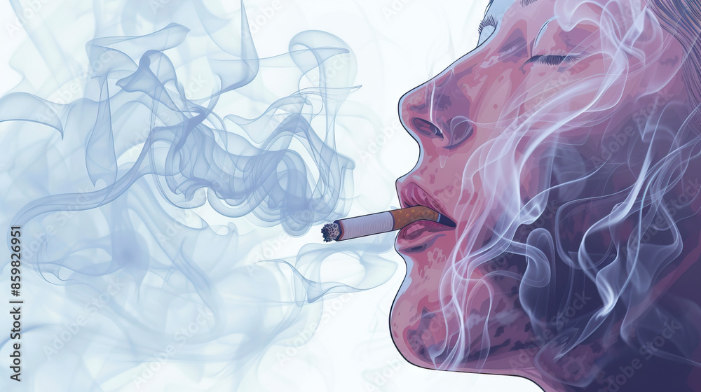 Smoking is the silent killer that creeps into every breath: Illustrate ...