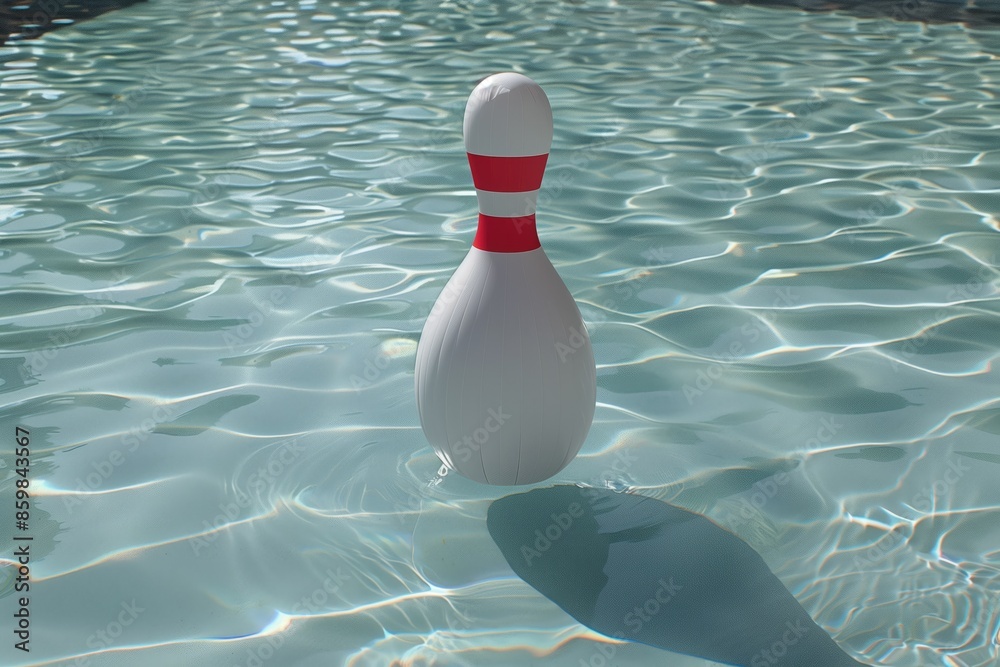 Inflatable Bowling Pin Floatie Summer Pool Party Fun Backdrop, Floating ...