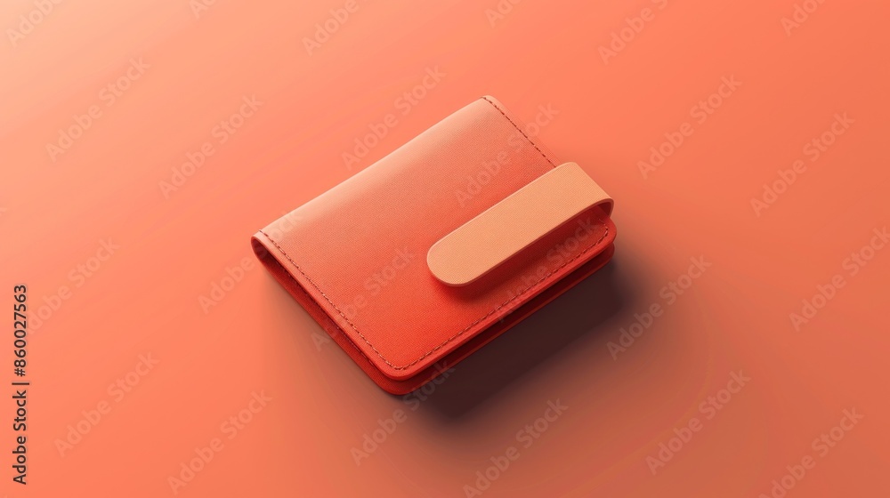2D graphic of a wallet icon, representing personal finance and money ...