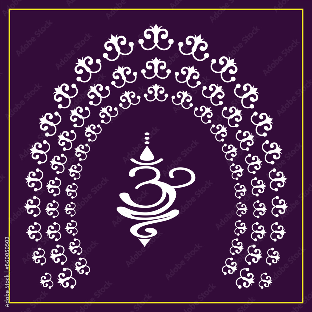 Om Jali design used for temples, Mandir. Om acrylic jali, corian jali ...