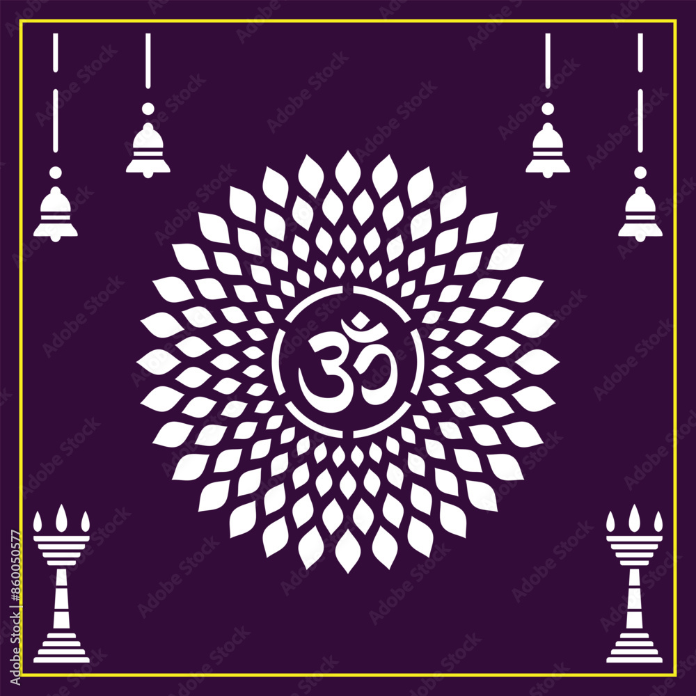 Om Jali design used for temples, Mandir. Om acrylic jali, corian jali ...