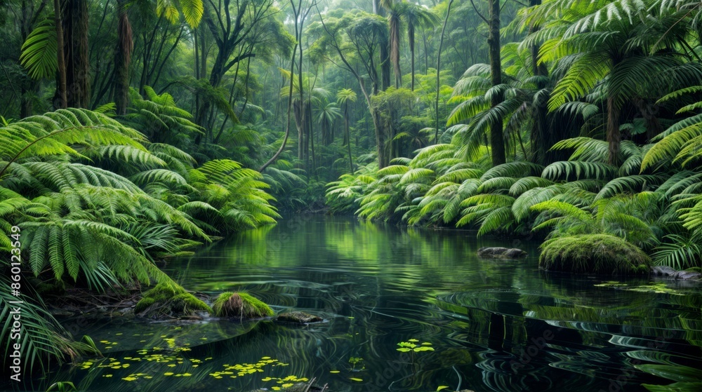 Stock image of the Gondwana Rainforests, Australia, ancient greenery ...