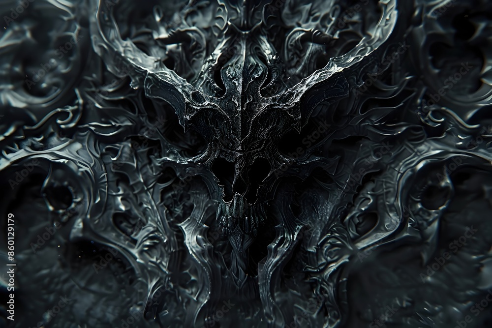 Vivid Satanic Imagery and Grotesque Depiction of Sinful Temptation with ...