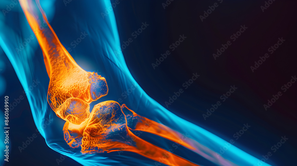 Ilustración de Stock IRM Révèle Fracture et Inflammation du Coude ...