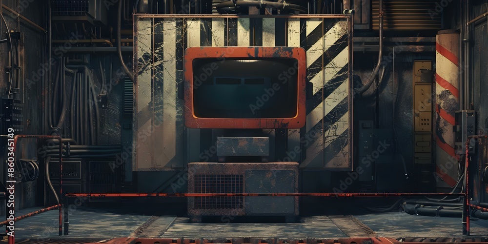 Stockillustrationen Vintage retro scanlines border overlay for a ...