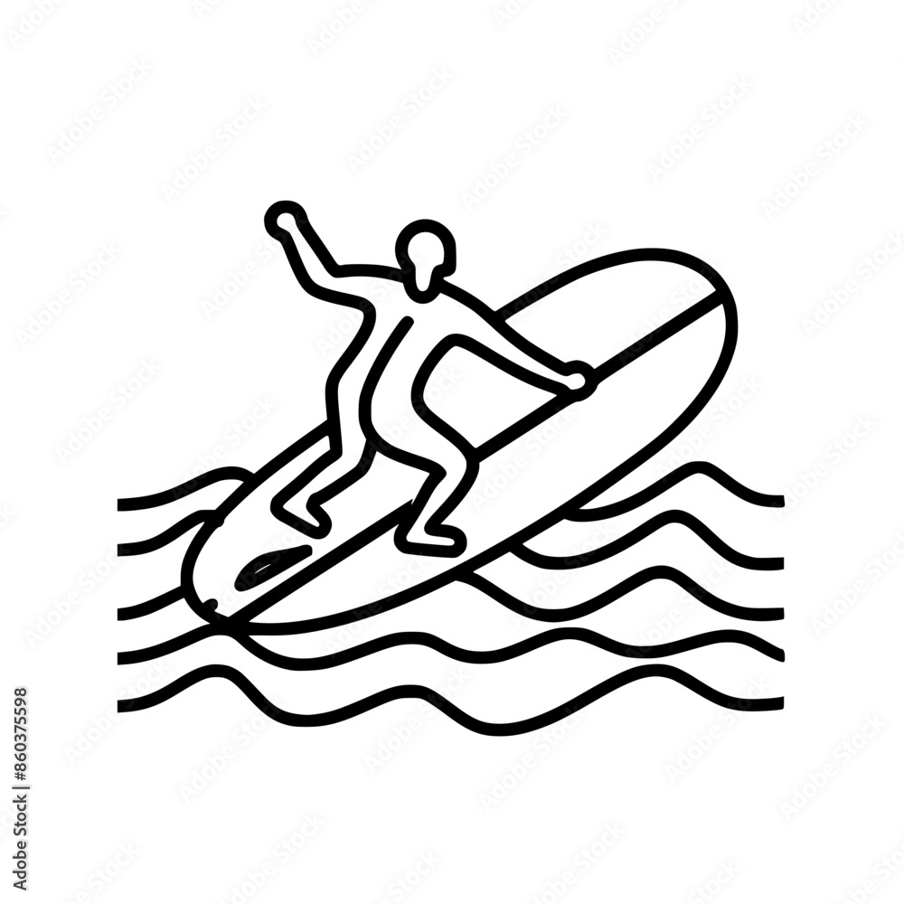 Vector de Stock Surfing Svg, Surfboard Svg, Surf Clipart, Surfer Man ...