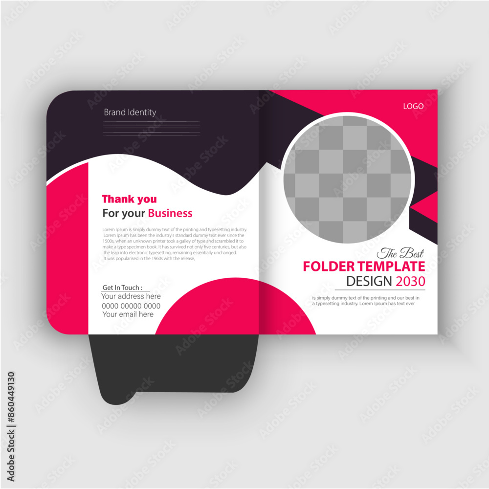 Cleaning Service Business Presentation folder for files, design. The ...