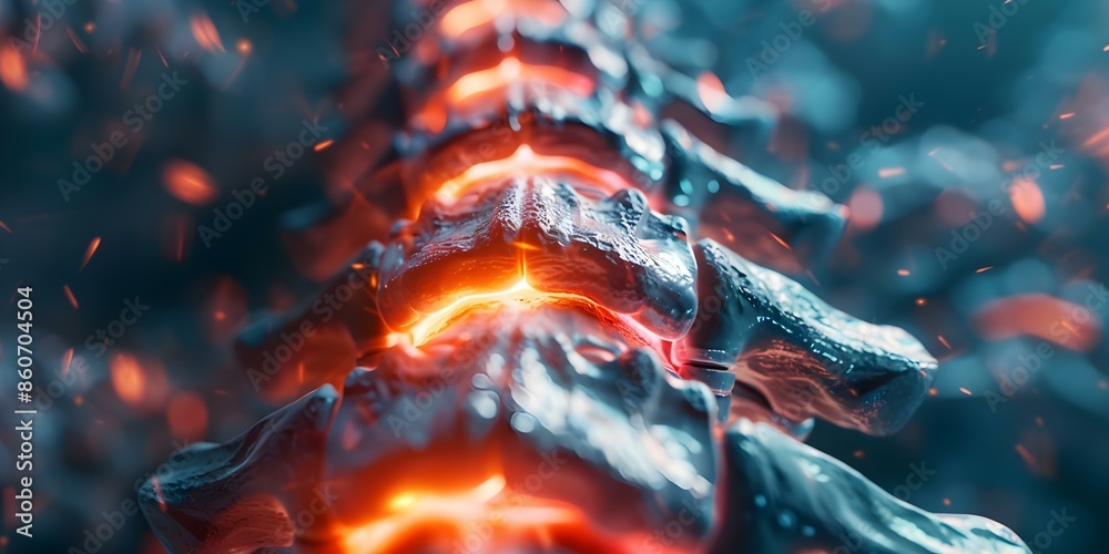 Spinal disc injury from fracture. Concept Fractured vertebrae, Spinal ...