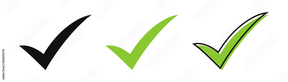 check mark tick icon with correct, accept checkmark icons tick box ...
