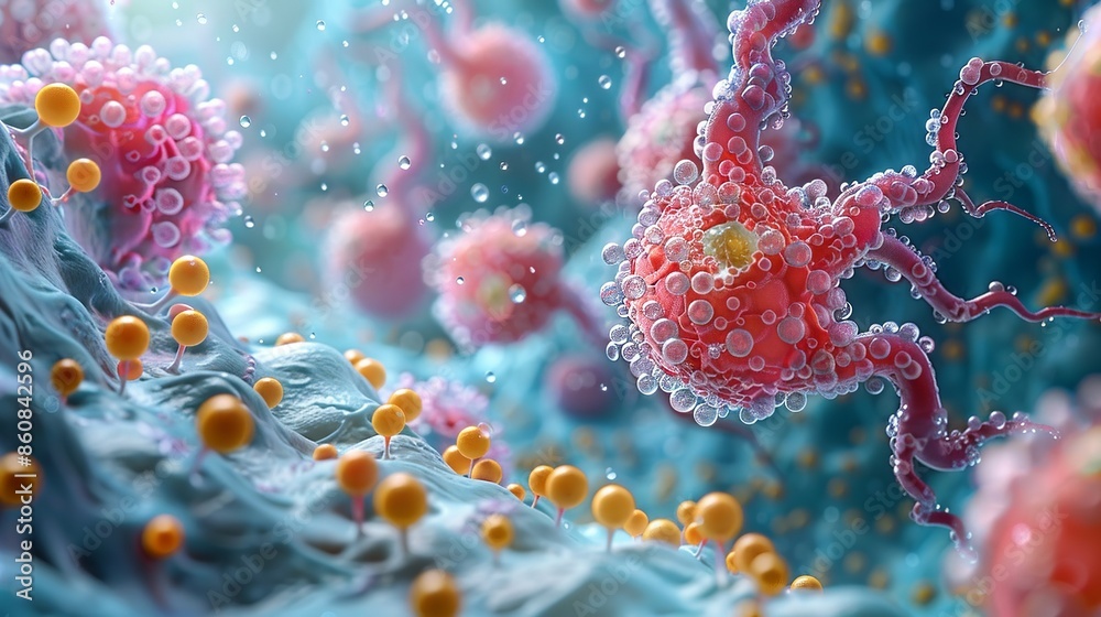 Visualize stem cell differentiation processes with detailed cellular ...