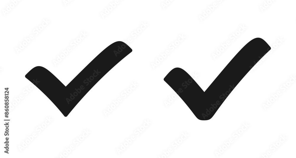 Check icon vector isolated on white background. check mark icon. check ...