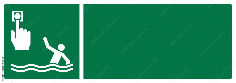 iso emergency and first aid safety signs person overboard call point ...