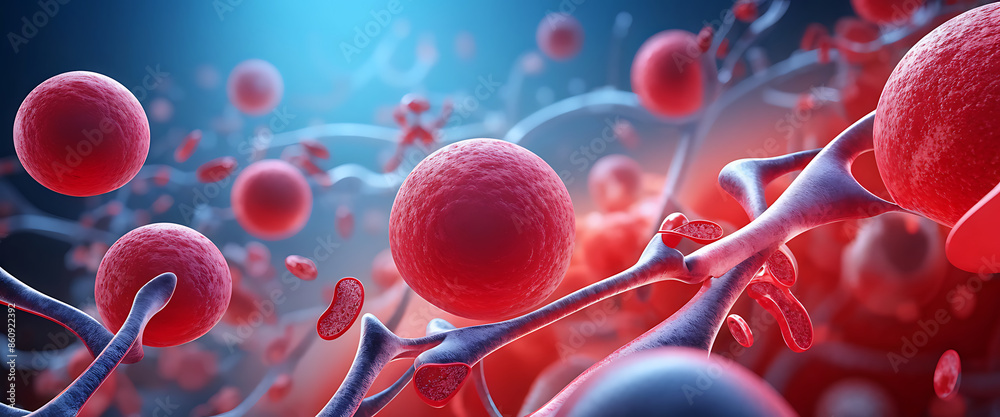 Blood cell red 3d background vein flow platelet wave cancer medicine ...