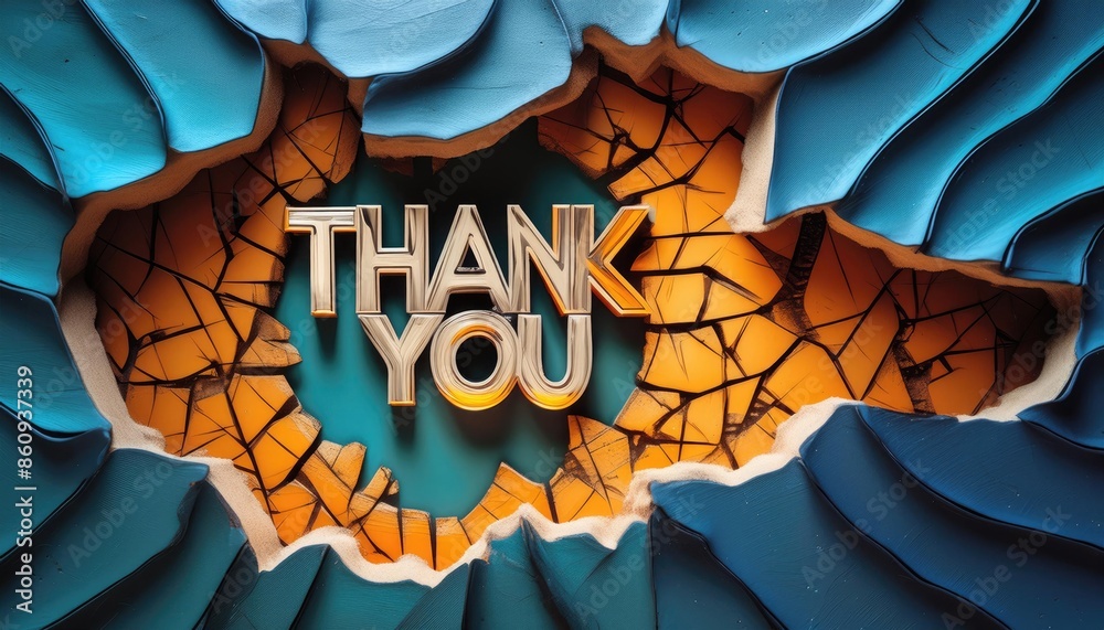 Thank you images, torn paper cracked hole texture background with 3d ...