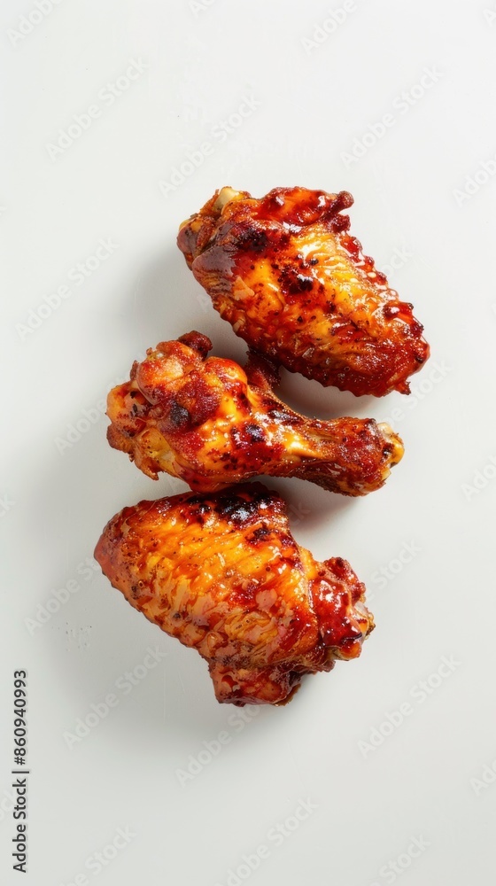 Chicken wing , commercial ads photo, product shot, stunning, beautiful ...