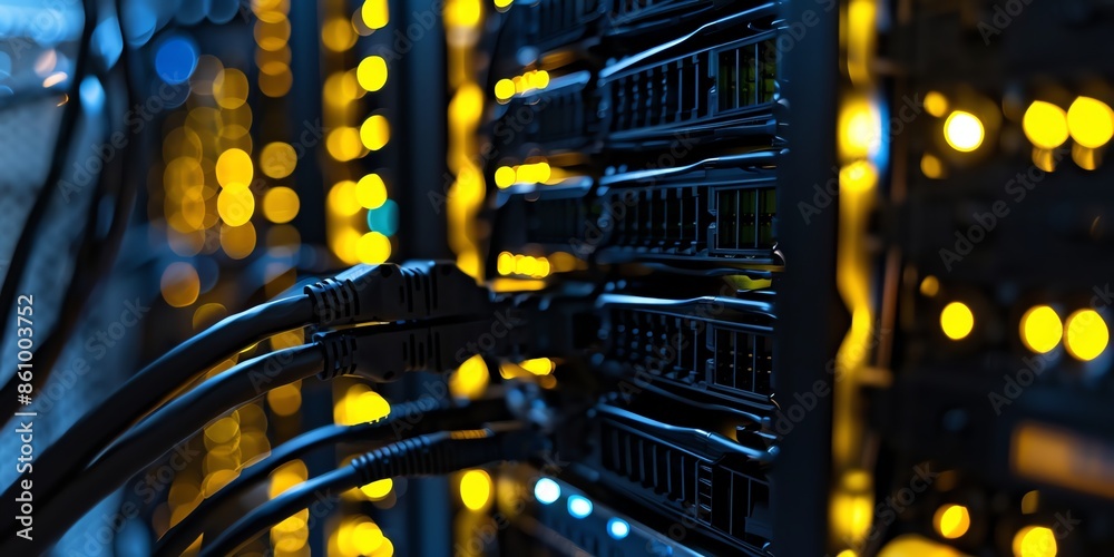 wallpaper server room data center cable LAN UTP, RJ45, cable optic ...