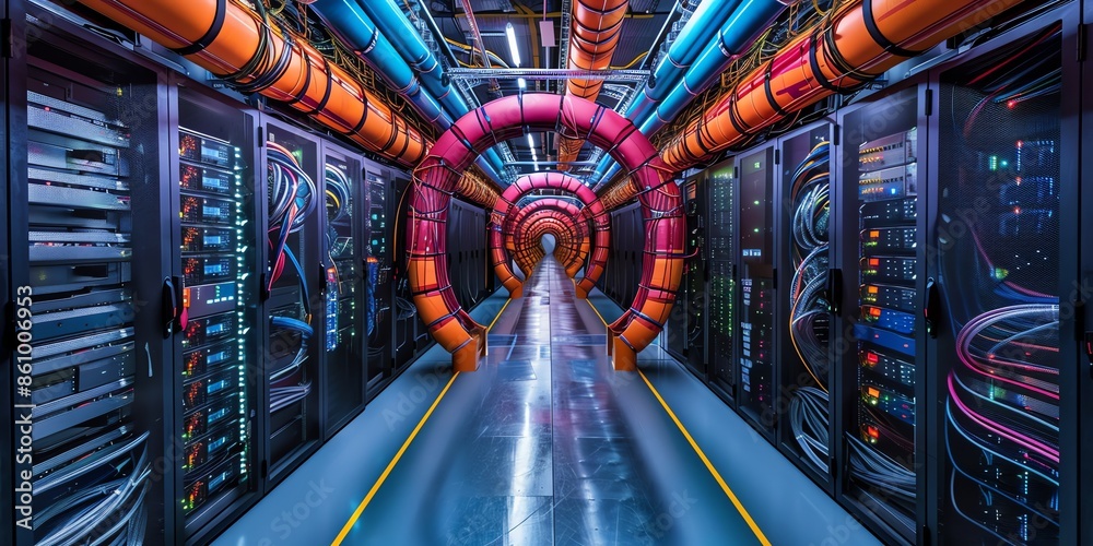 wallpaper server room data center cable LAN UTP, RJ45, cable optic ...