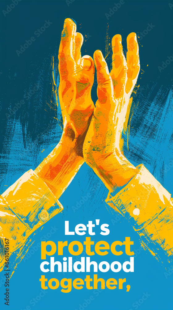 World Day Against Child Labor Poster: Protect Childhood Together ...